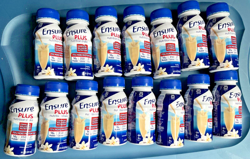 ENSURE PLUS THERAPEUTIC NUTRITION VANILLA SHAKE 8 OUNCES/15 BOTTLES/350 ...