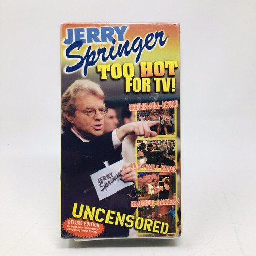 Jerry Springer Too Hot For TV VHS Uncensored Fights Nudity Reality Not ...