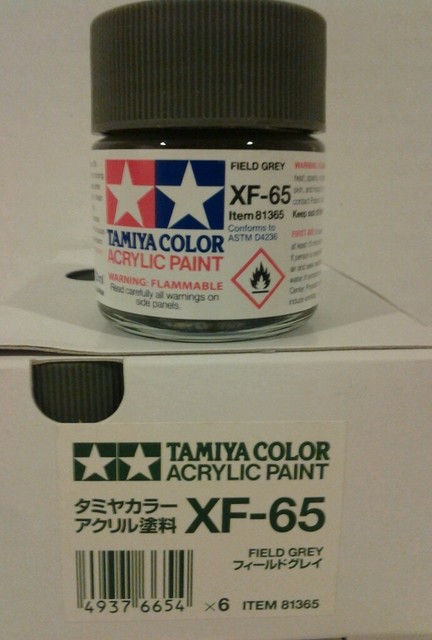 Tamiya Acrylic Xf-65 Field Grey 23ml Bottle of Paint # 81365 for sale ...