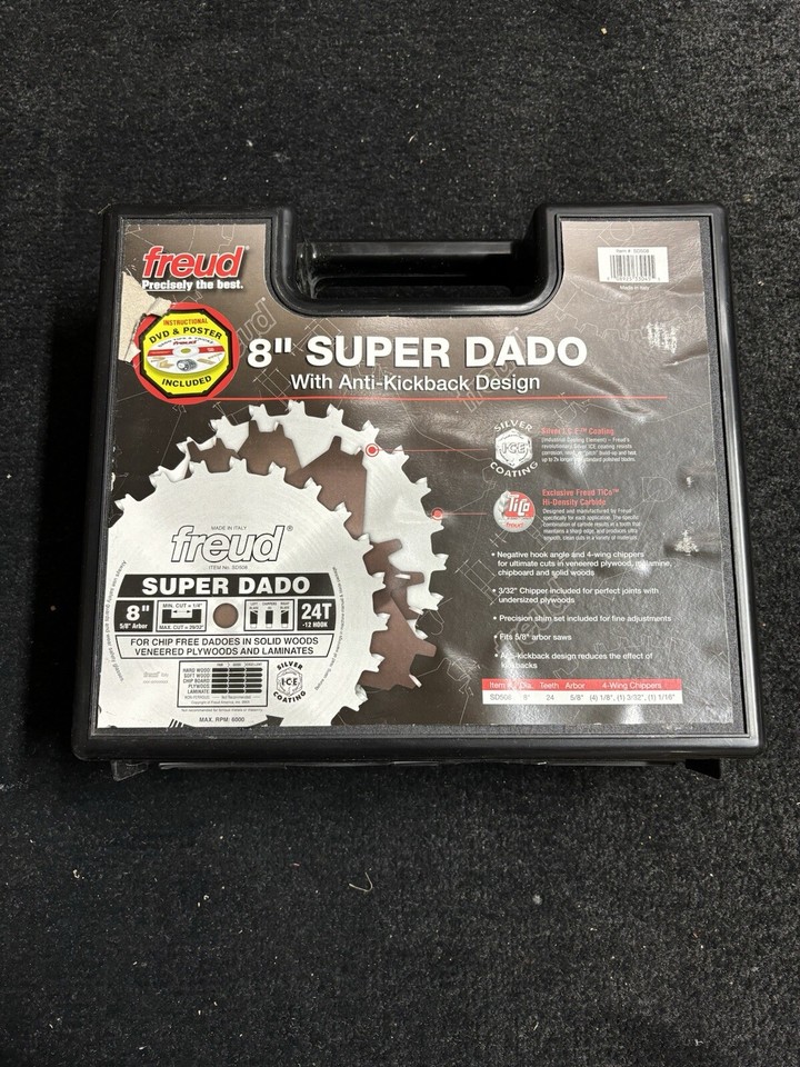 Freud 8” Super Dado Table Saw Blade Kit | eBay