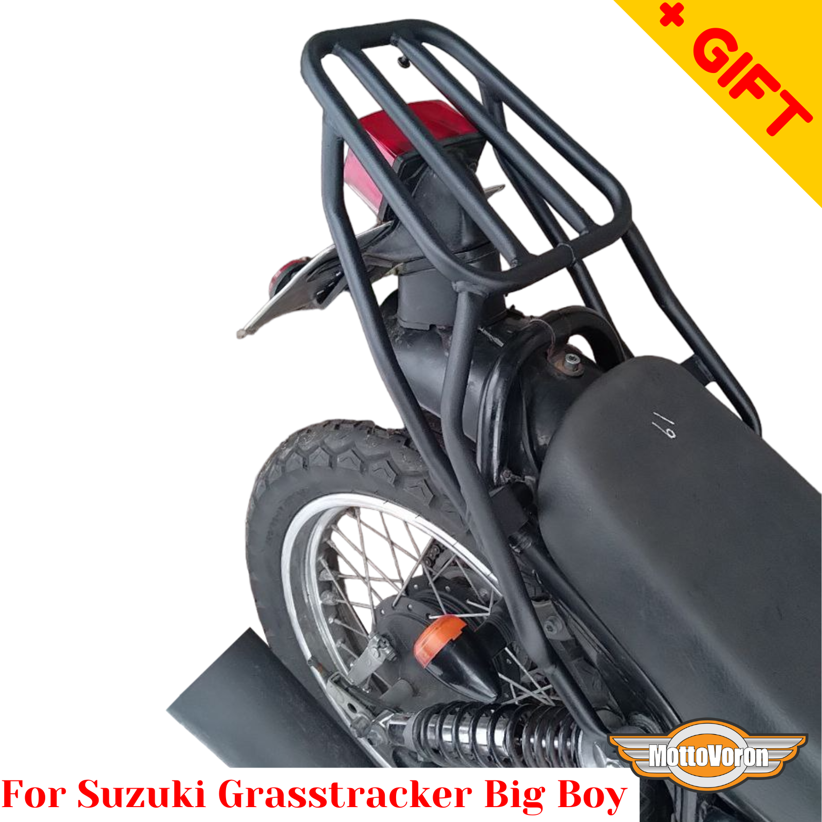 For Suzuki Grasstracker Big Boy Rear rack TU250GB Rear luggage rack ...