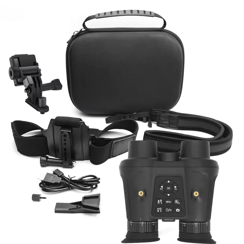 3D VR Night Vision Binocular Helmet Mounted 6X Digital IR Night Vision ...