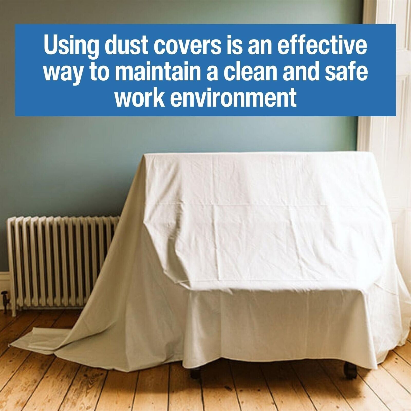 Cotton Dust Sheets Painting Decorating Large Heavy Duty Protection ...