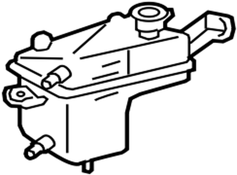 16480-28080 Toyota Tank assy, radiator reserve 1648028080, New Genuine ...