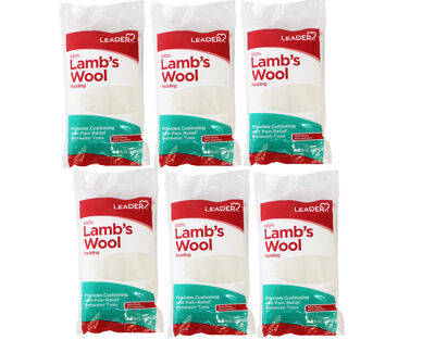 Leader 100% Lambs Wool Padding, Provides Cushioning Between Toes 3/8 oz ...