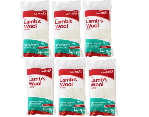 Leader 100% Lambs Wool Padding, Provides Cushioning Between Toes 3/8 oz ...