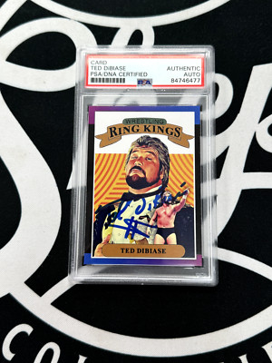 Ted Dibiase Ring Kings custom card autographed Signed PSA DNA Auto WWF ...