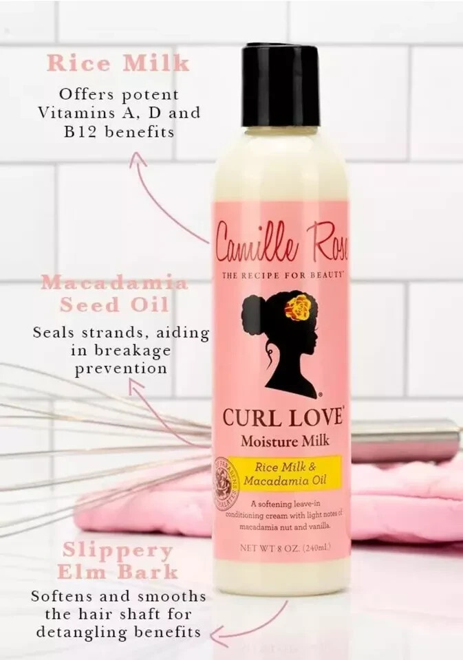 Camille Rose Curl Love Moisture Milk Leave-In Conditioner 8oz | eBay