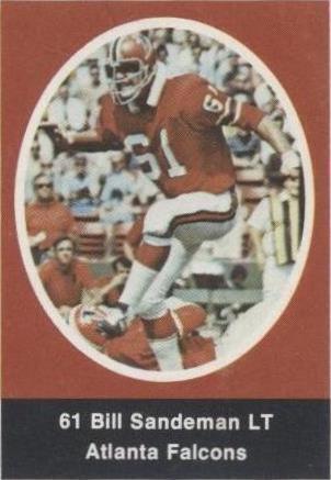 1972 Sunoco NFL Action Player Stamps - Bill Sandeman (RC) for sale ...