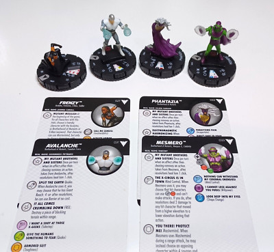 Heroclix: X-Men Animated Phoenix Saga - Rare lot (Avalanche, Mesmero ...