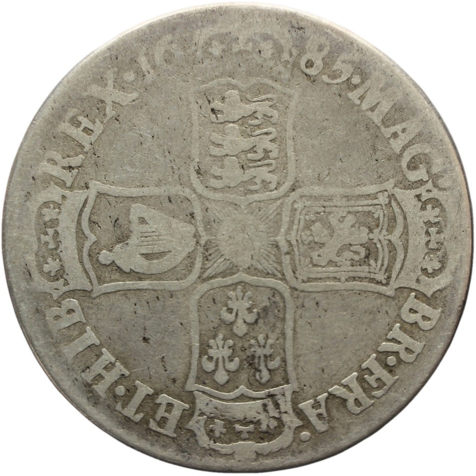 1685 Half Crown James II Coin Silver Great Britain (MO2221-) | eBay