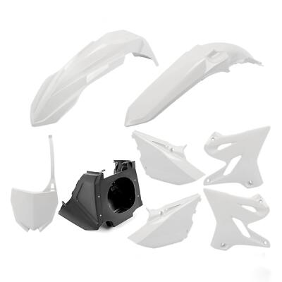 Restyle Plastic Kit Fairing Body Work Set White For Yamaha YZ125 YZ250 ...