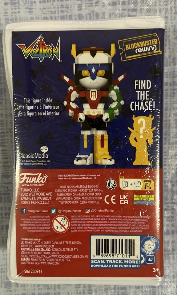 NEW 2024 FUNKO Blockbuster Voltron (1984) - Voltron Rewind Figure New ...