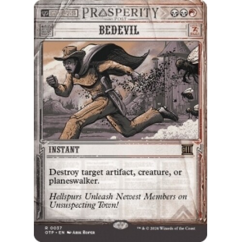 BEDEVIL (SHOWCASE) X4 Outlaws Of Thunder Junction: Breaking News Magic ...