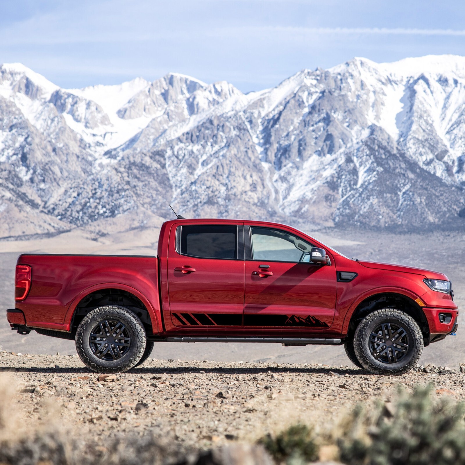 Mountain decal for Ford RANGER Sticker Lariat XL XLT 4X4 Stripes design ...