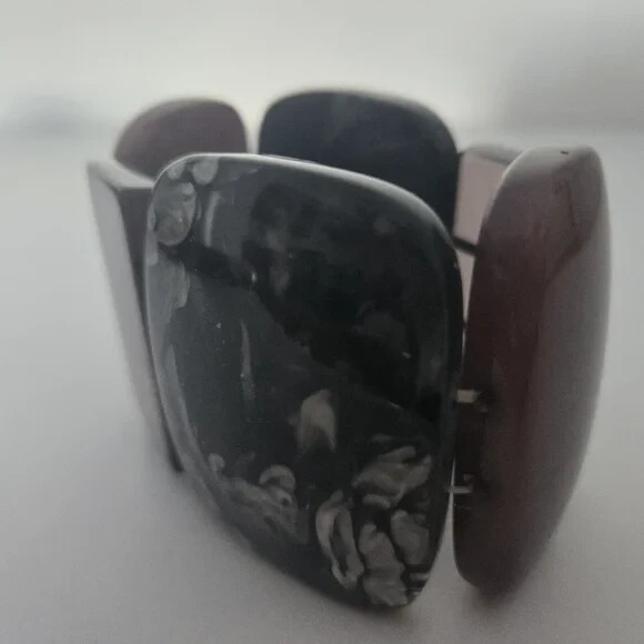 Vintage Chunky Monies Lucite Multi Shapes Stretch Bracelet | eBay