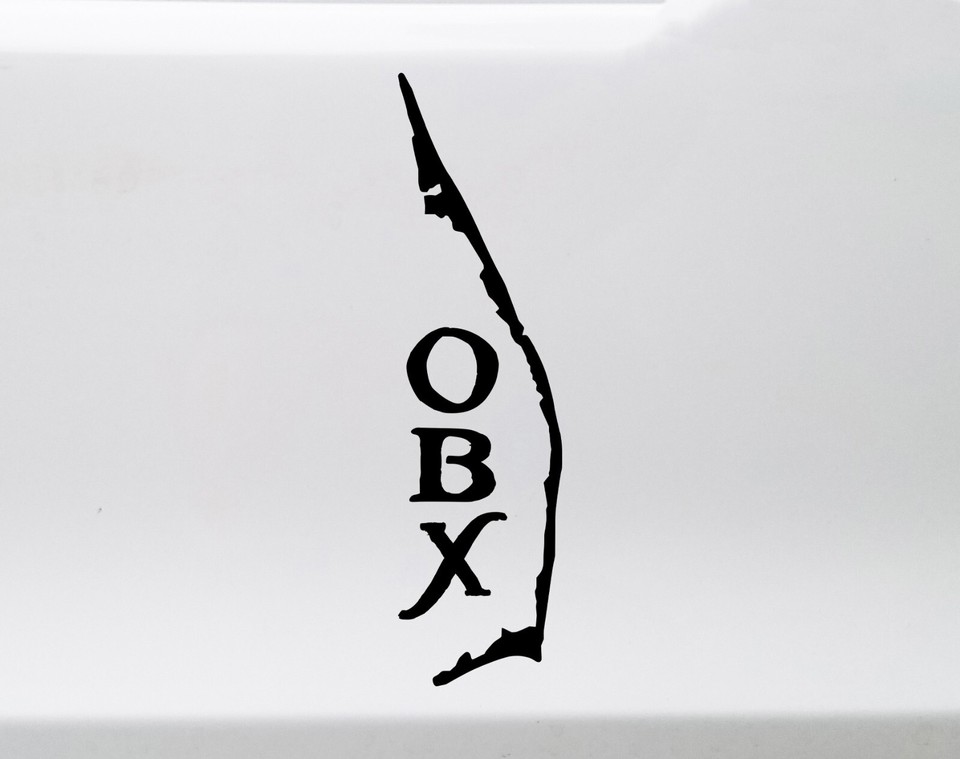 Outer Banks OBX Map Vinyl Decal V2 | Duck Corolla Hatteras NC | Die Cut ...