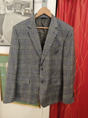 Tombolini 700€ Men' Blazer Jacket 100% Wool Size EU 56 ( XXL ) Made in ...