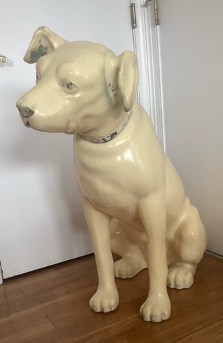 RCA Victor Nipper Dog Advertising Store Molded Plastic Big 36” Statue ...