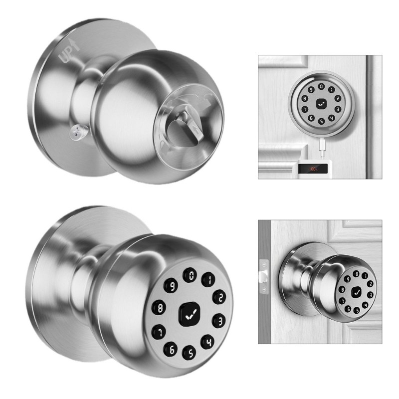 Keyless Entry Door Lock with Keypad intelligent Door Knob Code Lock ...