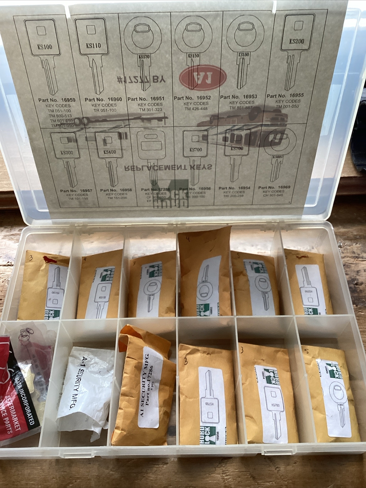 CASE OF ASSORTED HURD LOCK REPLACEMENT KEYS 49 TOTAL | eBay