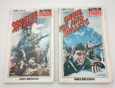 Action Man Book VTG Counter Attack Snow Ice & Bullets Mike Brogan Corgi ...