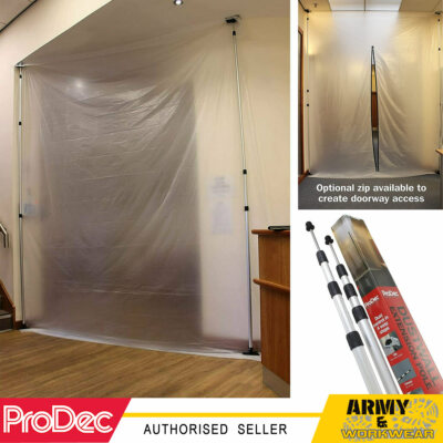 ProDec Dust Wall for Creating Temporary Polythene Screens up to 3.9m ...
