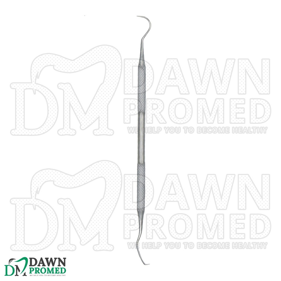 12 Pcs Dental Probe #5 Explorer Double Ended Denture Instruments German ...