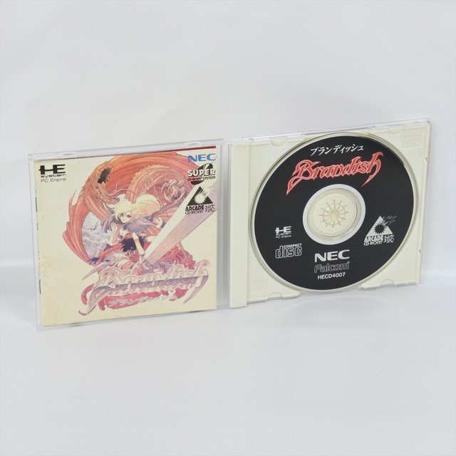 NEC PC Engine Super CD ROM Brandish Japan Game Clean Work Fully for ...