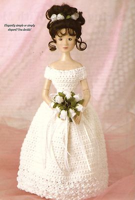 LOVELY Blushing Bride Dress/Crochet Pattern INSTRUCTIONS ONLY | eBay