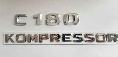 C180 KOMPRESSOR C 180 Trunk Emblem Badge logo Mercedes MB emblème du ...