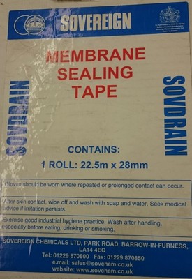 SovDrain Double sided tape BASEMENT CELLAR CAVITY WATERPROOF TANKING ...