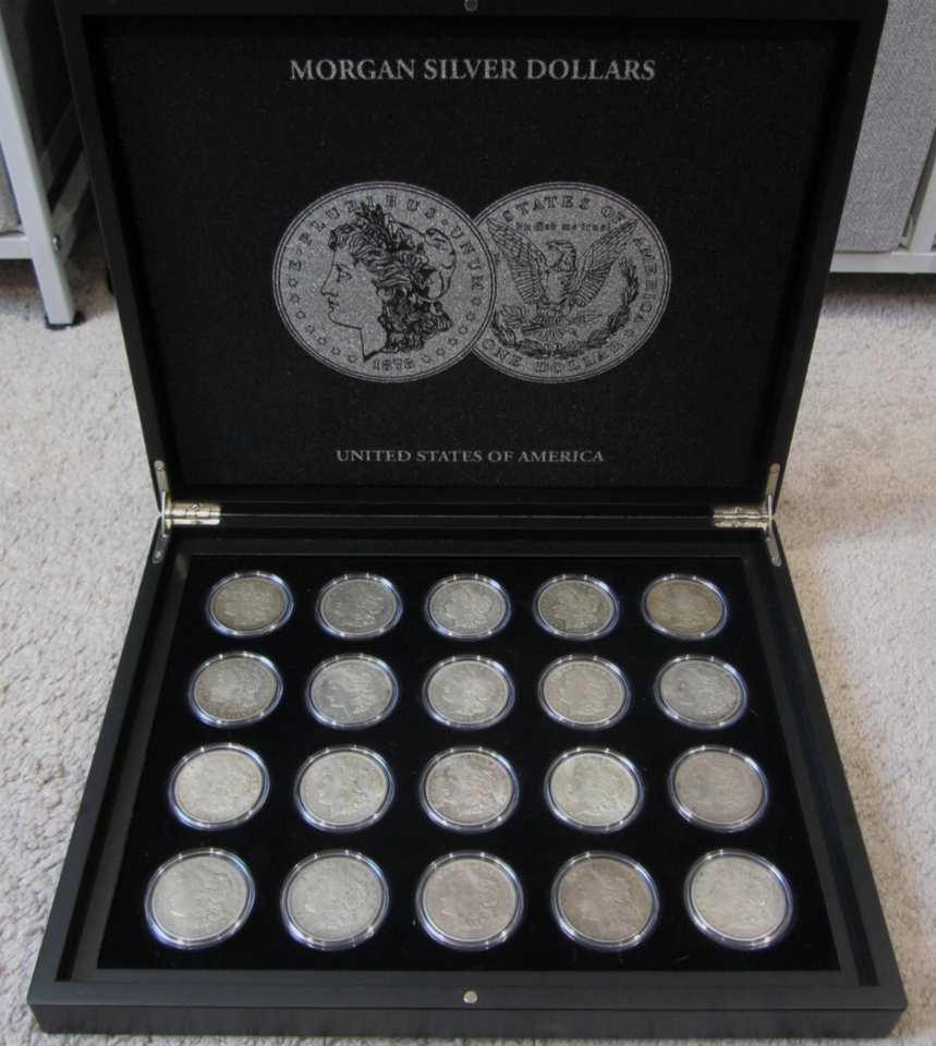 🔥 20 Morgan Silver Dollars in Beautiful Display Box (1921-set) | eBay
