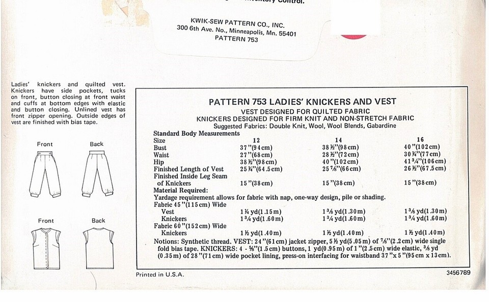 Vintage Kwik Sew Misses Ladies Sewing Pattern You Pick | eBay