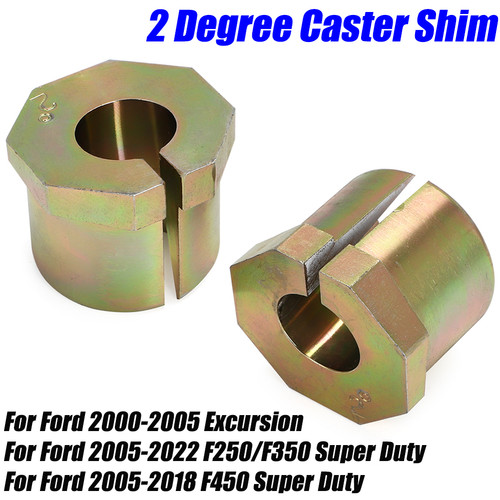Adjustable 2° Degree Caster Shim Set For 05-2022 Ford F250 F350 F450 ...