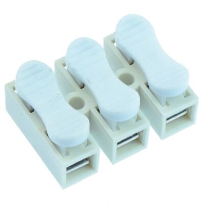 50 x 3-Way Screwless Spring Wire Connector Terminal Block Clamp | eBay UK