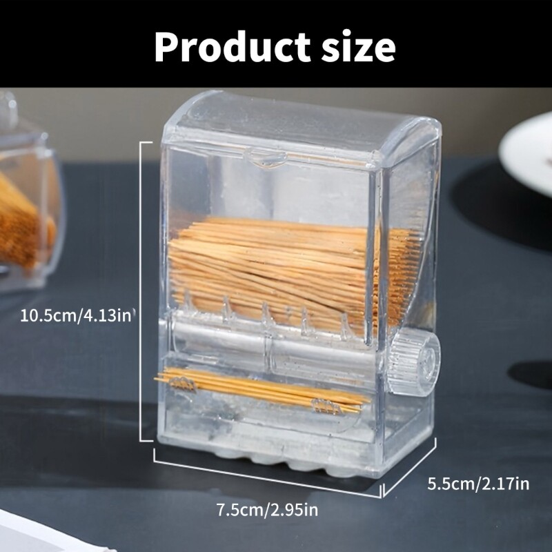 Clear Toothpick Dispenser Elegant Vending Machines Toothpick Box for ...