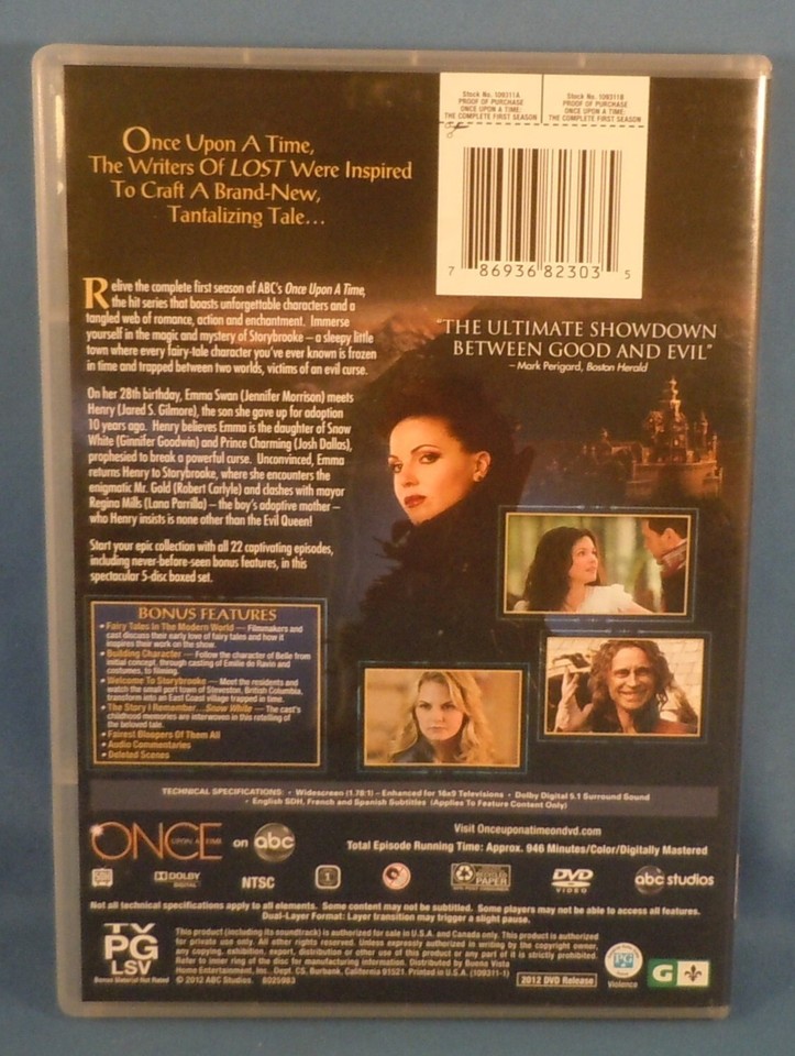 Once Upon a Time - Complete First Season with Jennifer Morrison *DVD ...
