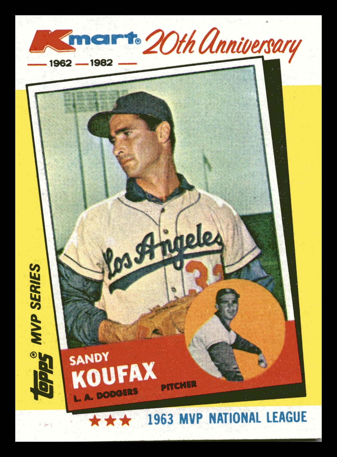 1982 Topps Kmart 20th Anniversary Sandy Koufax HOF #4 NM-MINT | eBay