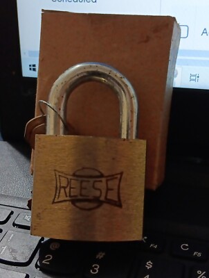 Vintage Reese Brass Padlock with 2 keys New old stock | eBay