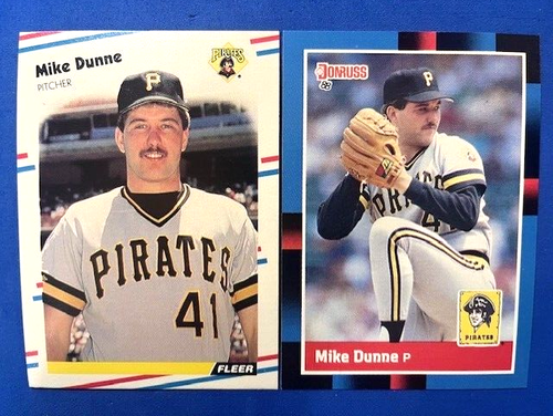 Mike Dunne 1988 Fleer & 1988 Donruss Baseball - Pirates | eBay