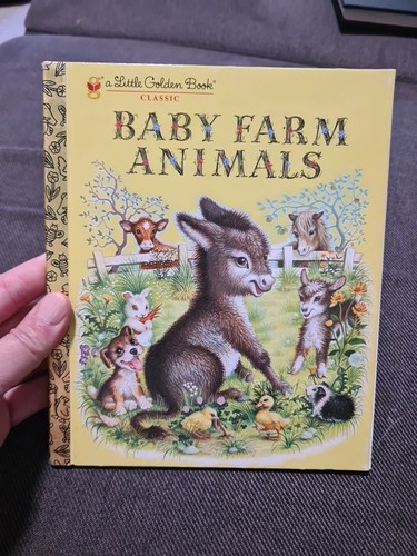 A Little Golden Book Baby Farm Animals Vintage 1st Random House Edition ...