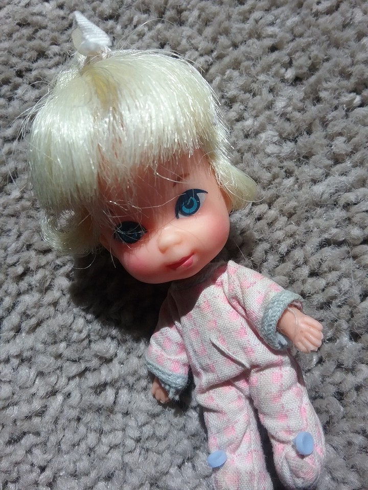 Vintage Mattel Liddle Kiddle Baby LIDDLE DIDDLE w/Pajamas | eBay