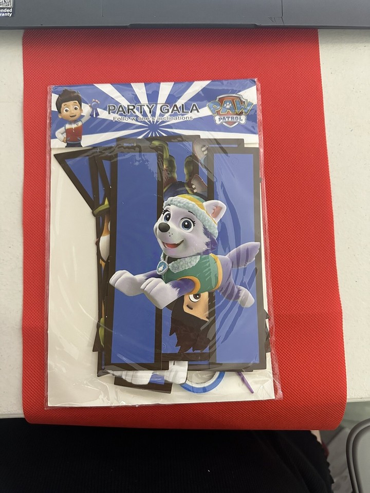 PAWPY PATROL DOGS HAPPY BIRTHDAY BANNER | eBay