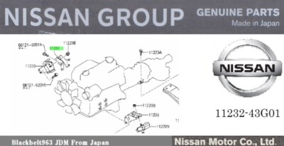 Nissan Genuine DATSUN D22 Bracket Engine Mounting JDM OEM 11232-43G01 ...