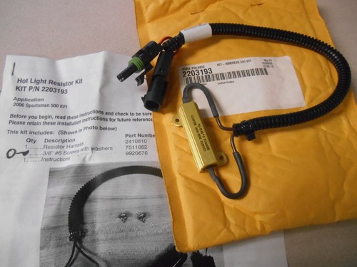 NOS Polaris Hot Light Resistor Kit ATV 06 SPORTSMAN 500 EFI 2203193 | eBay