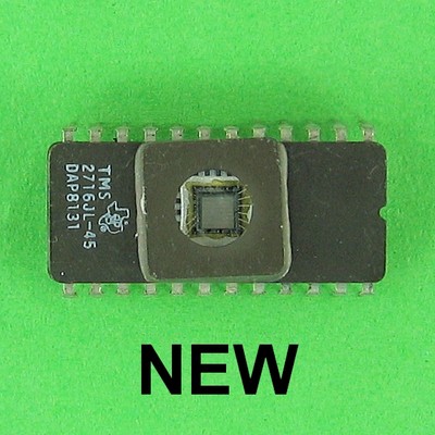 TMS2716JL-45 EPROM UV Erasable 2Kx8 Memory 24 Pin DIP IC PGM 26V 2716 ...
