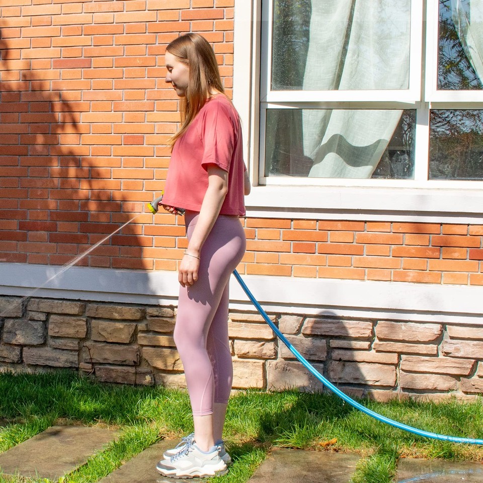 Fevone Garden Hose 100 ft., Lightweight Hybrid Water Hose, Flexible and ...