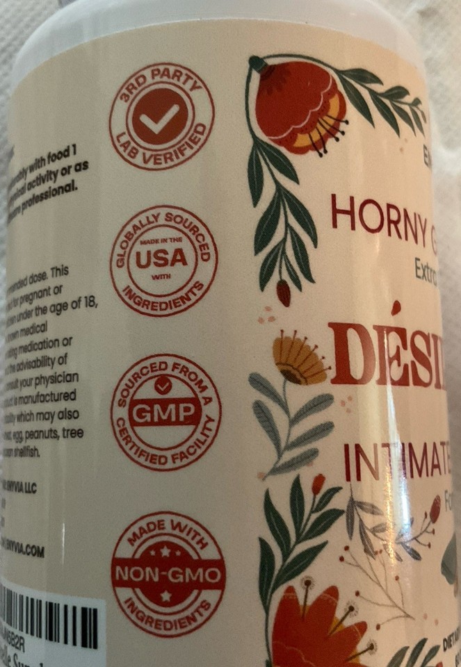 Horny Goat Weed Desirella Intimate Wellness Supplement 60 Capsules ...