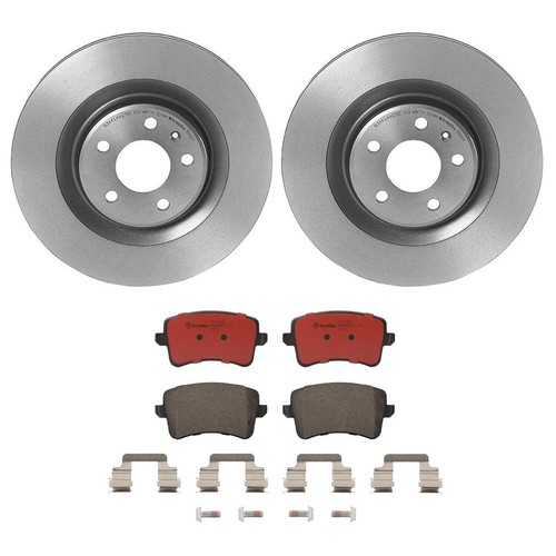 Brembo Rear Brake Kit 330mm Disc Rotors and Ceramic Pad Set For Audi Q5 ...